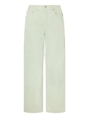 AGOLDE Arc Mid-Rise Wide-Leg Jeans Mint