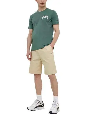 Champion Logo Patch Drawstring Shorts - Neutrals