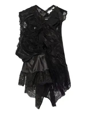 Junya Watanabe V-neck Top - Black