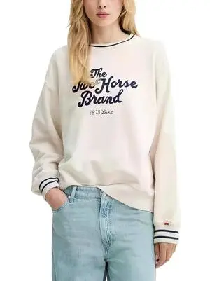 LEVI'S Print Ribbed Sweatshirt - Neutrals
