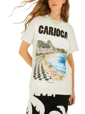 Farm Rio Graphic-print T-shirt - White