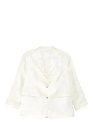 PANICALE Peak-lapel Blazer - White