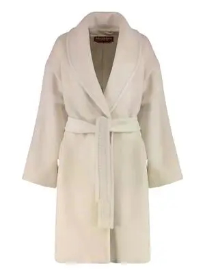 Max Mara Cloruro Belted Coat Neutrals