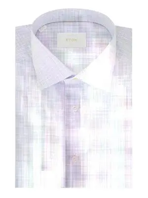 Eton Check-pattern Shirt - Blue