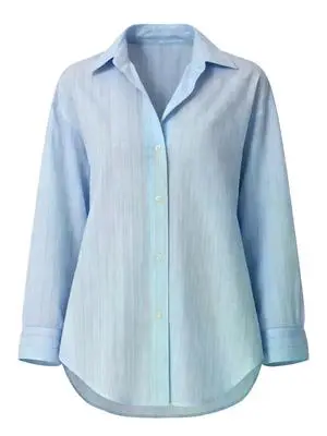 AGOLDE Sona Stripes Shirt Blue