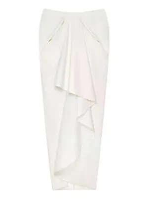 Givenchy Draped Maxi Skirt - White