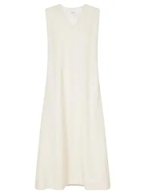JOSEPH Woven Midi Dress - Neutrals