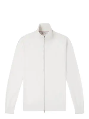 Brunello Cucinelli Cashmere Zip-up Sweater - Neutrals