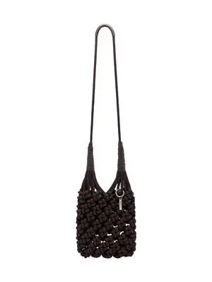 Giorgio Armani Knotted Cord Cross Body Bag - Brown
