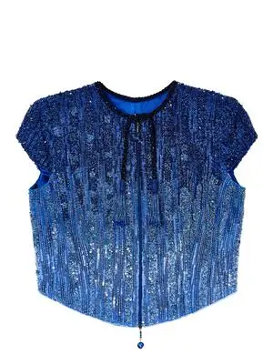 Giorgio Armani Embroidered Short Jacket - Patterned
