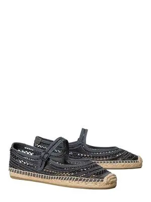 Tory Burch Open Weave Mary Jane Espadrille - Bluestone