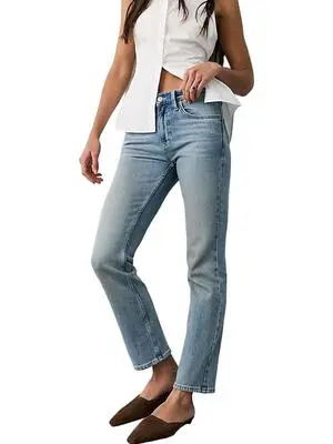 Free People We The Free Nash Straight-leg Jeans - Laredo