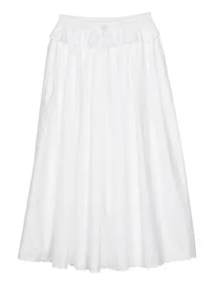 Cecilie Bahnsen Gilly Skirt - Matelassé White | Editorialist