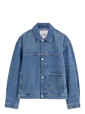 Cos Denim Shirt Jacket - Blue