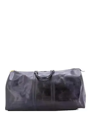LOUIS VUITTON Keepall 55 Travel Bag Epi Leather Black
