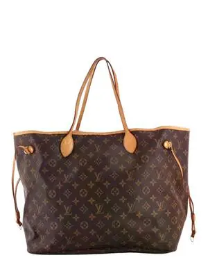 LOUIS VUITTON Neverfull Monogram Canvas Gm Tote Bag - Brown