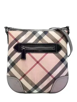 Burberry 2000-2017 Nova Check Dryden Crossbody Bag - Silver