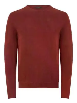 SLOWEAR Long-sleeved Crewneck Sweater - Red