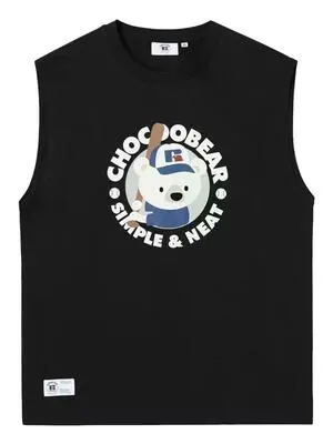 CHOCOOLATE Graphic-print Tank Top - Black