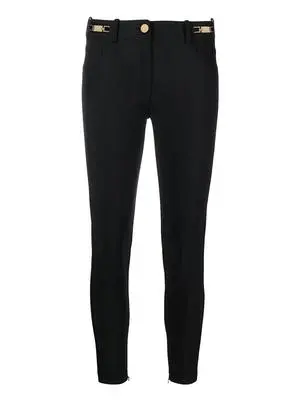 Elisabetta Franchi Cropped Skinny Trousers - Black