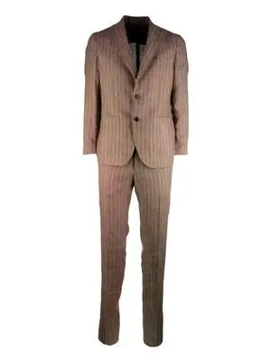 COLAMARINO Striped Buttoned Suit - Red