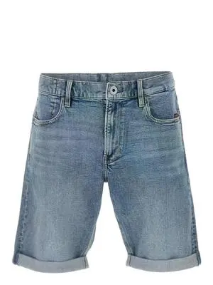 G-star Raw Mosa Stone-washed Denim Shorts - Blue
