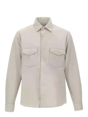 Eleventy Long-sleeved Shirt Jacket - Neutrals