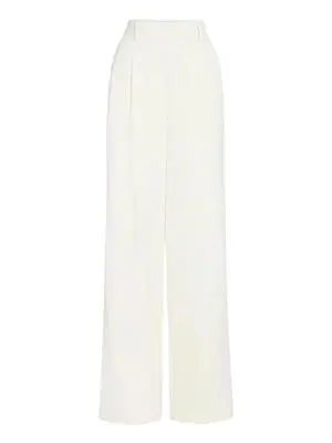 TWP Pleated Wide Leg Trousers - Neutrals
