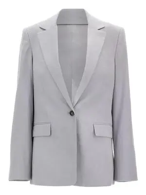 Vince Flap-pocket Button Blazer - Grey