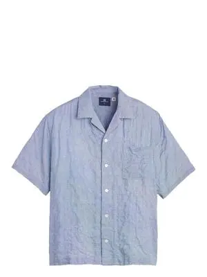 LEVI'S Short-sleeved Camp-collar Shirt - Blue