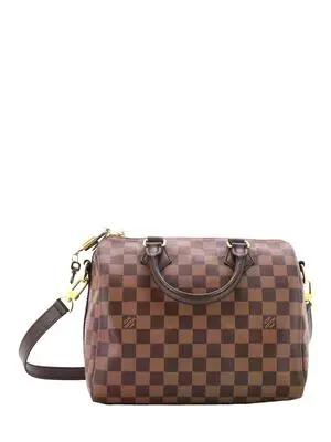 LOUIS VUITTON Speedy Bandouliere Damier 25 Satchel - Brown