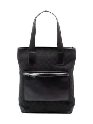 Gucci Gg Denim Tote Bag - Brown