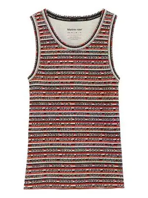 Martine Rose Striped Vest - Black