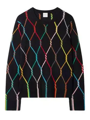 Paul Smith Diamond-pattern Sweater - Black