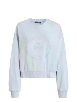 Dolce & Gabbana Logo Detail Sweatshirt - Blue