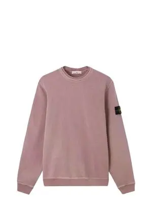 Stone Island Logo Patch Sweatshirt - Purple