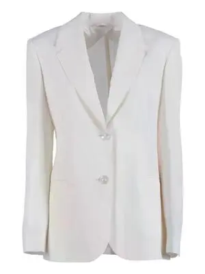 Max Mara Bello Single-Breasted Blazer White