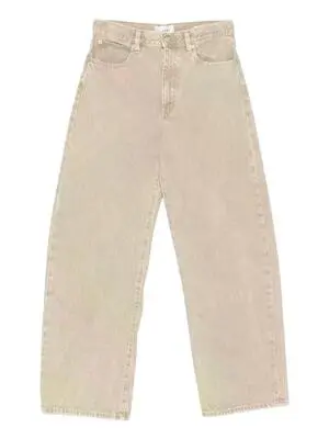 FRAME The Bow Wide-leg Jeans - Neutrals