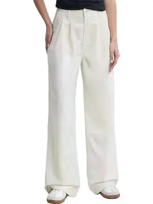 VANS Pleated Wide Leg Trousers - Neutrals
