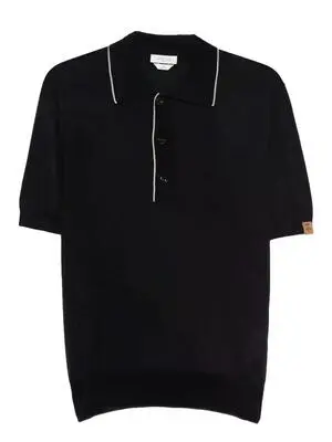Jacob Cohen Contrast-trim Polo Shirt - Black