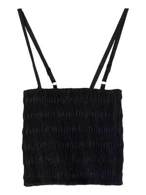 Faithfull The Brand Shirred Top - Black