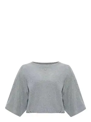 MISBHV Knitted Cropped T-shirt - Grey