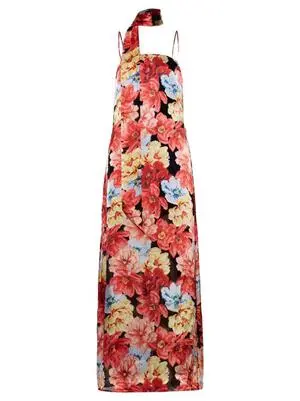 GESTUZ Floral-print Maxi Dress - Red