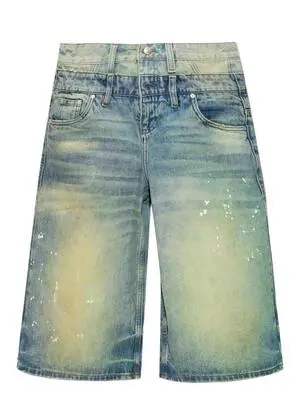 MISBHV Layered Denim Shorts - Blue