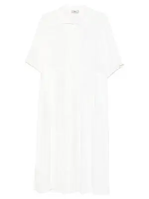 Herno Buttoned Midi Dress - Neutrals