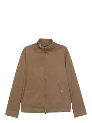 Canali Zip-fastening Jacket - Brown