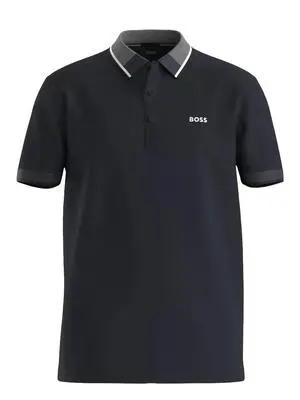 BOSS Button Polo Shirt - Blue