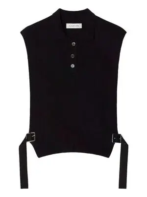 LANVIN Side-buckle Vest - Blue