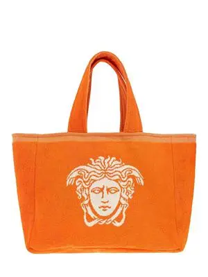 Versace Medusa Terry Jacquard Beach Bag - Orange