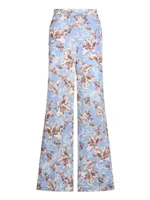 Liu Jo Floral-Pattern Trousers Blue